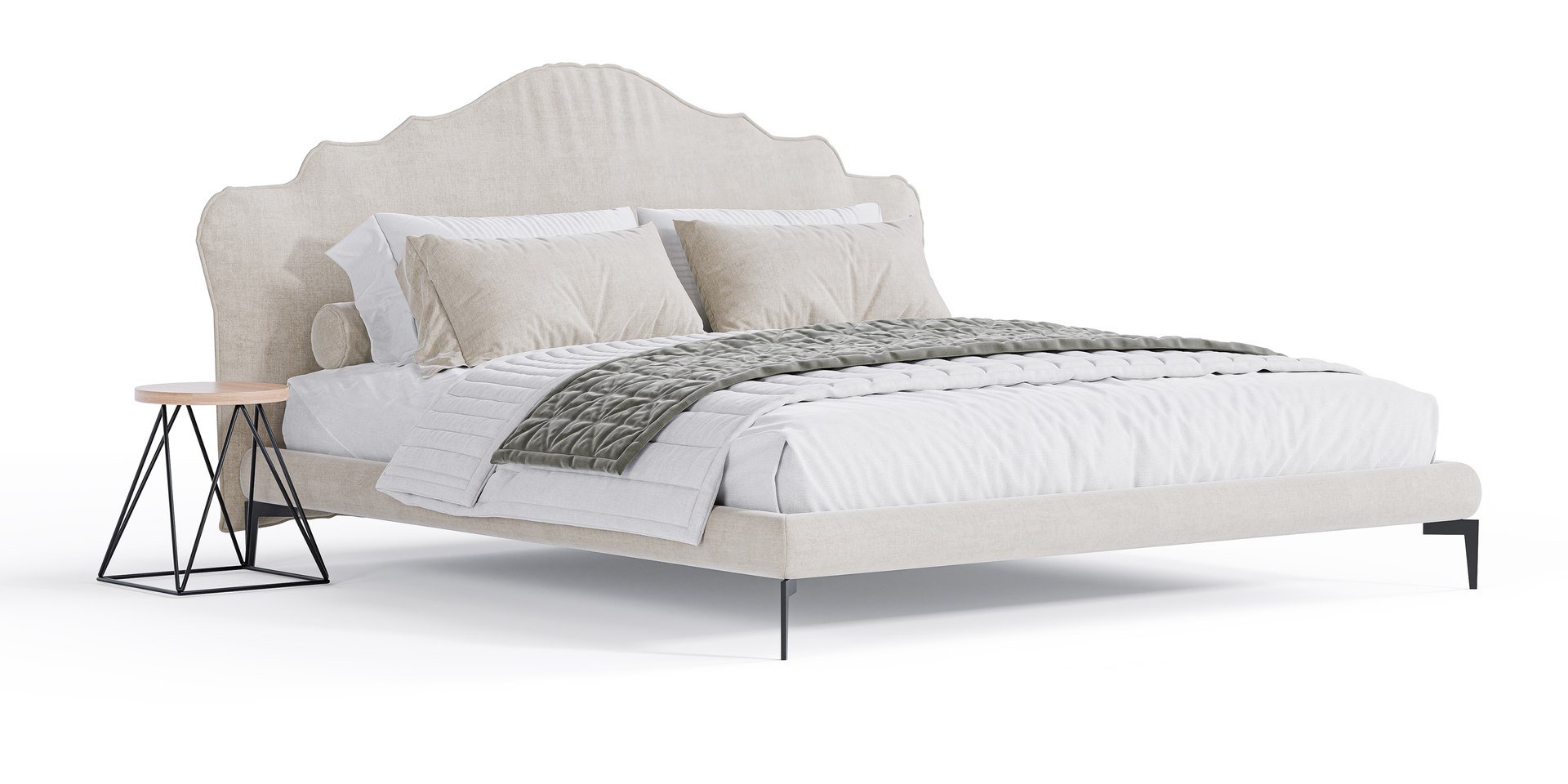 3D Belle Bed By Diotti - TurboSquid 2250855