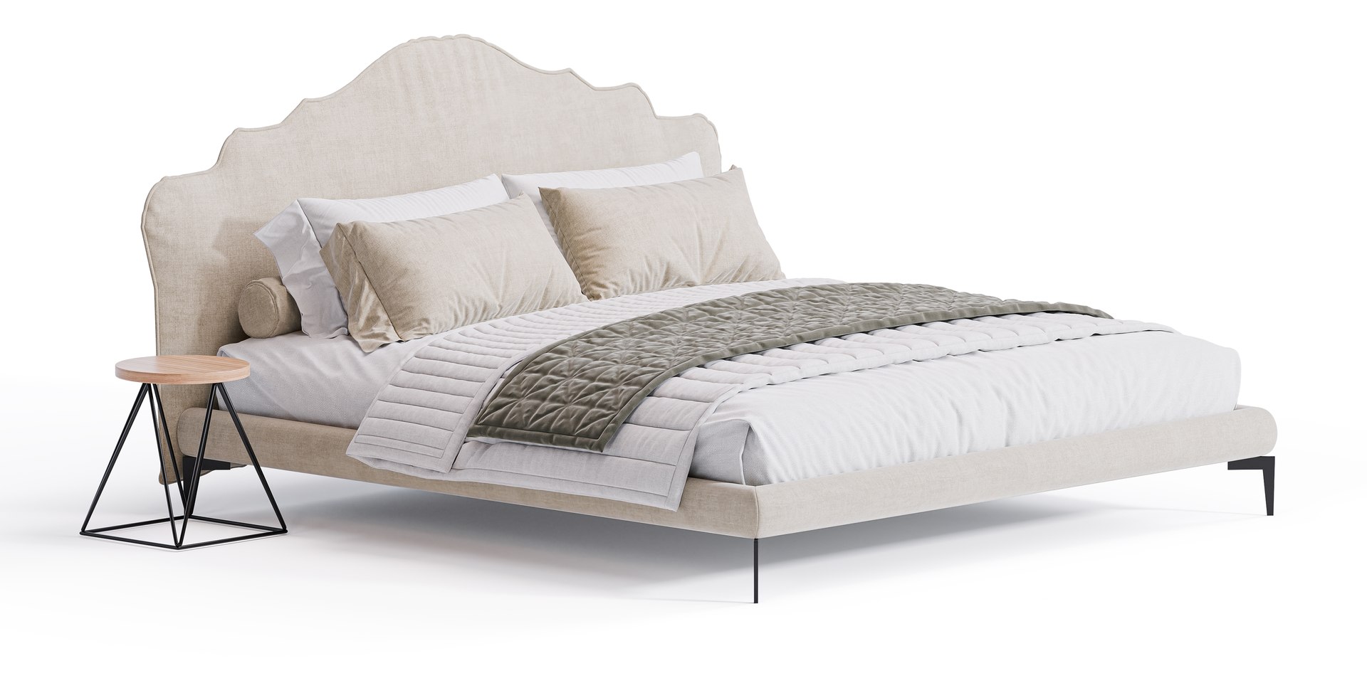 3D Belle Bed By Diotti - TurboSquid 2250855