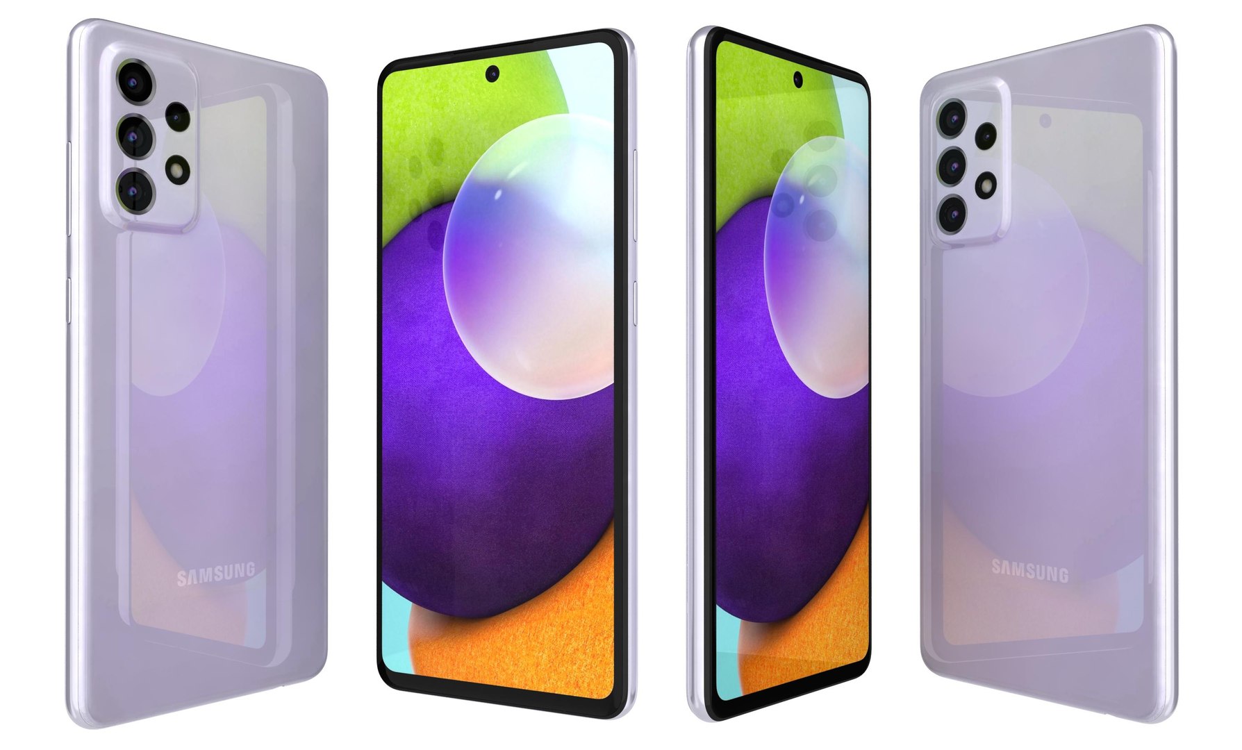 Samsung galaxy a52 colors 3D - TurboSquid 1712031