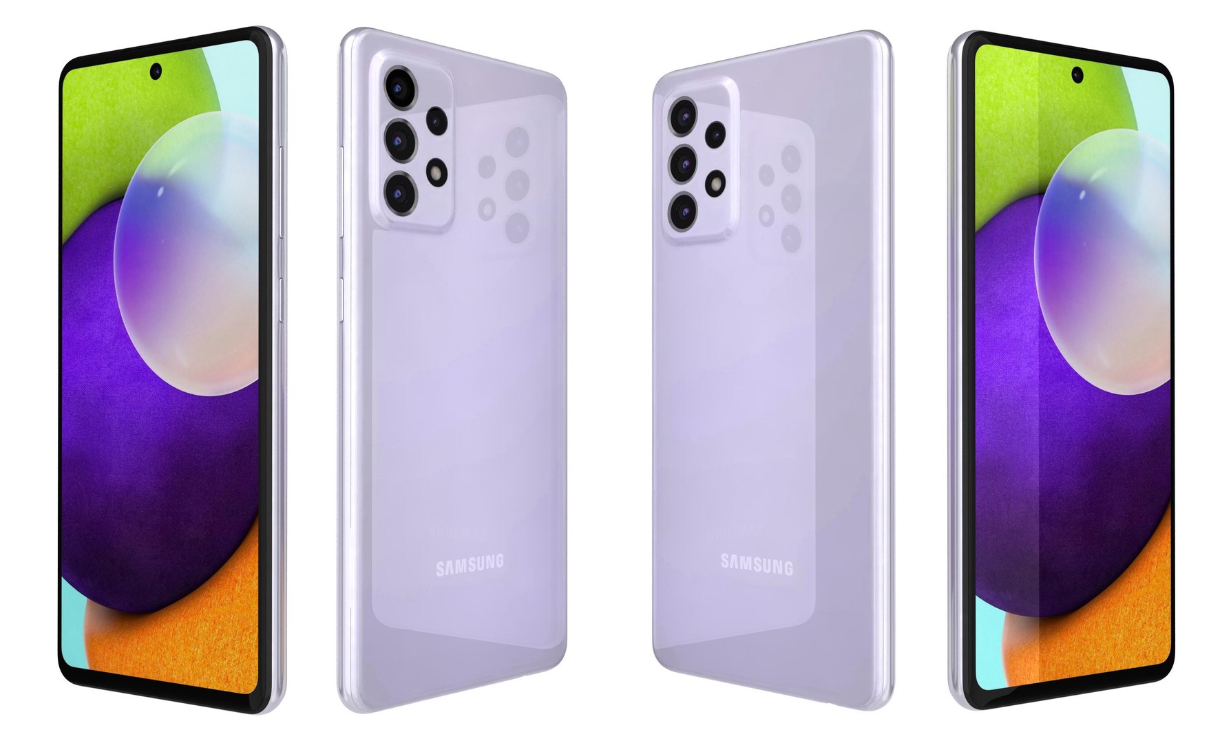 Samsung galaxy a52 colors 3D - TurboSquid 1712031