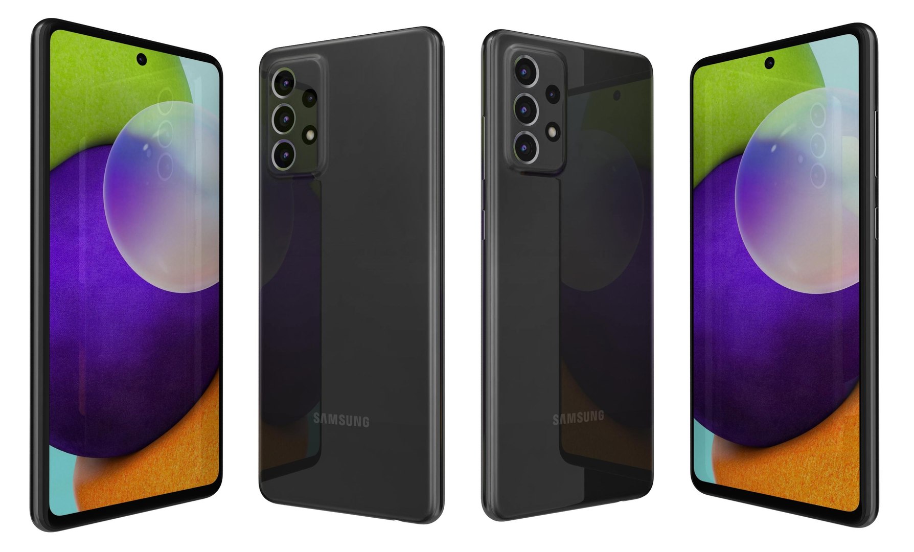 Samsung galaxy a52 colors 3D - TurboSquid 1712031