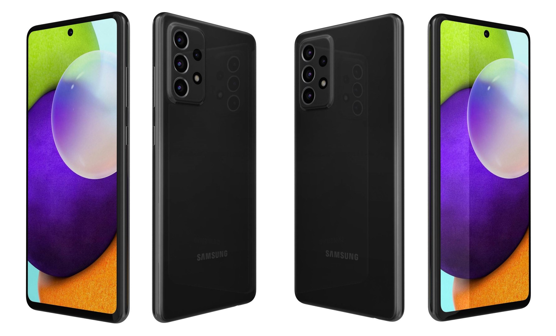 Samsung galaxy a52 colors 3D - TurboSquid 1712031