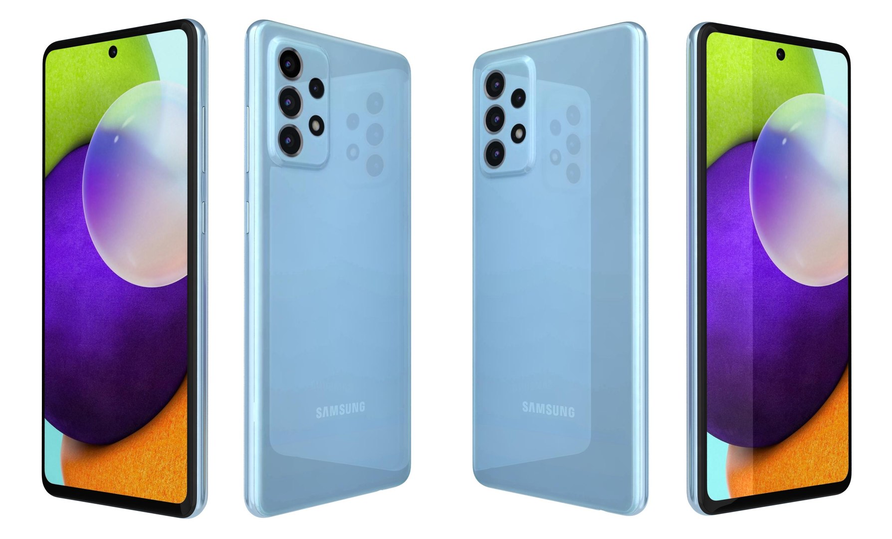 Samsung galaxy a52 colors 3D - TurboSquid 1712031