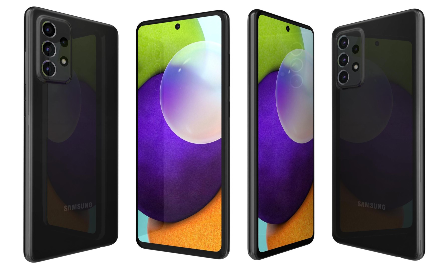 Samsung galaxy a52 colors 3D - TurboSquid 1712031