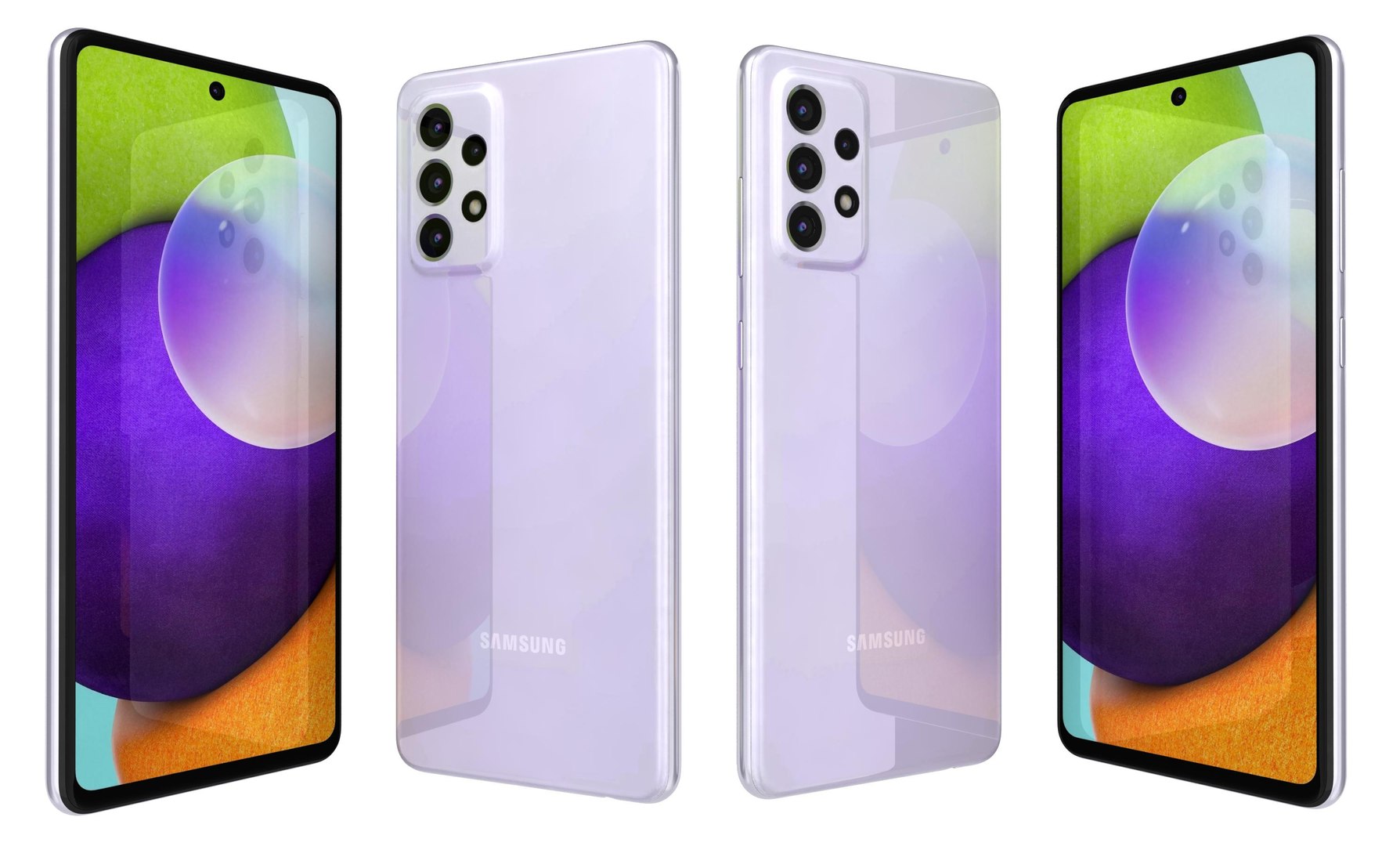 Samsung galaxy a52 colors 3D - TurboSquid 1712031