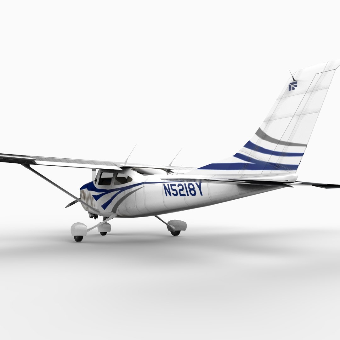 3d Model Of Small Single Prop Plane