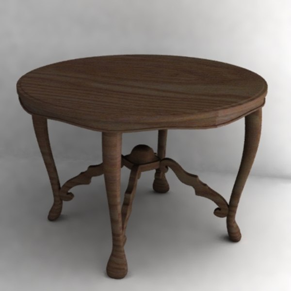 3d model antique table