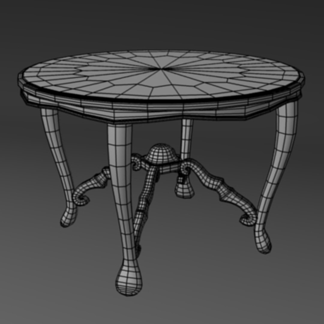 3d Model Antique Table