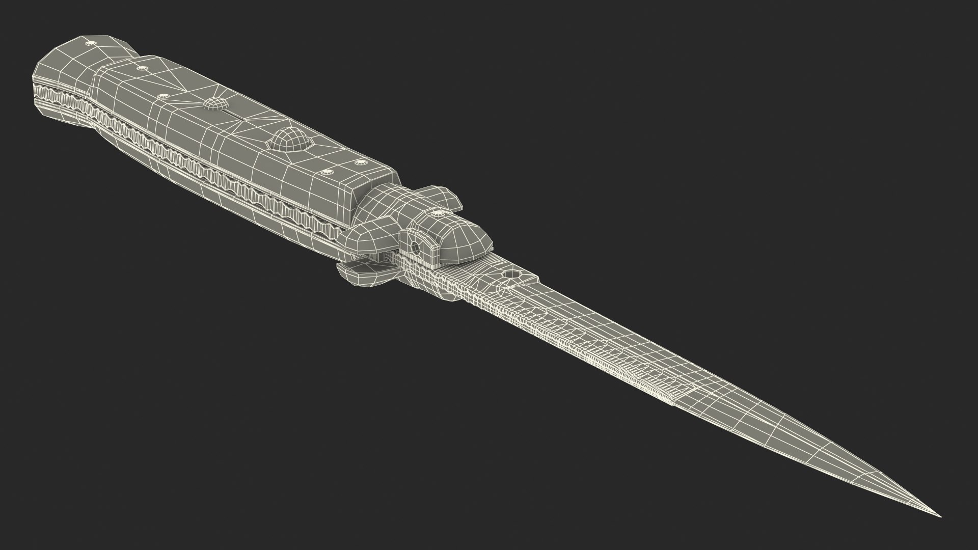 Push Button Switchblade Stiletto Pearl Handle 3D Model - TurboSquid 1851589