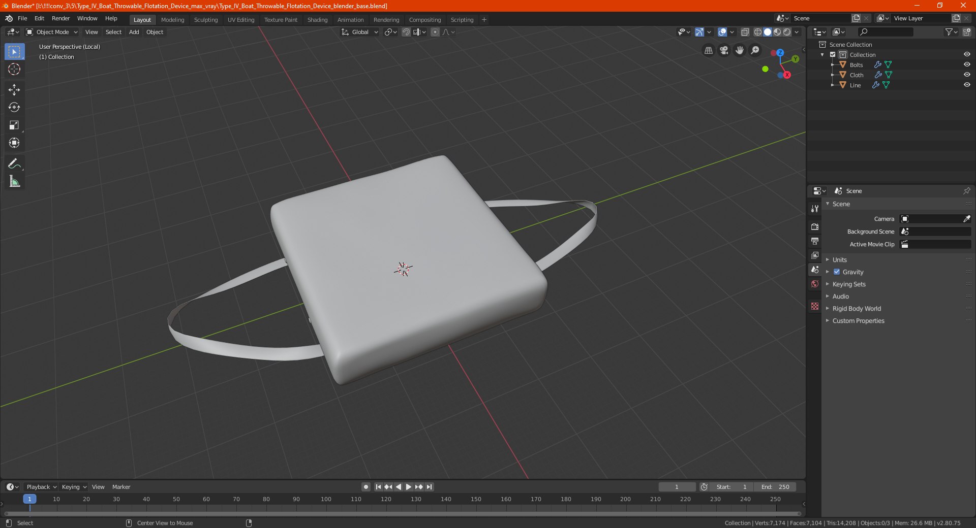 3D Model Type IV Boat Throwable Flotation Device - TurboSquid 1848684