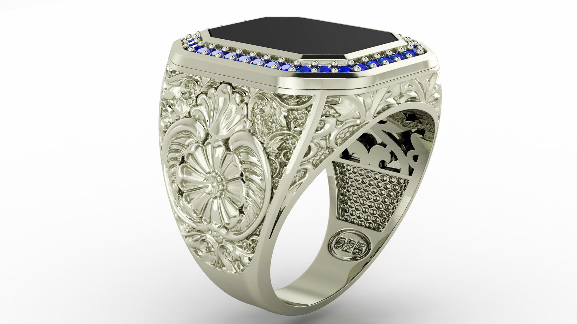 Fashion Men Ring Gemstone 3D model - TurboSquid 1976379