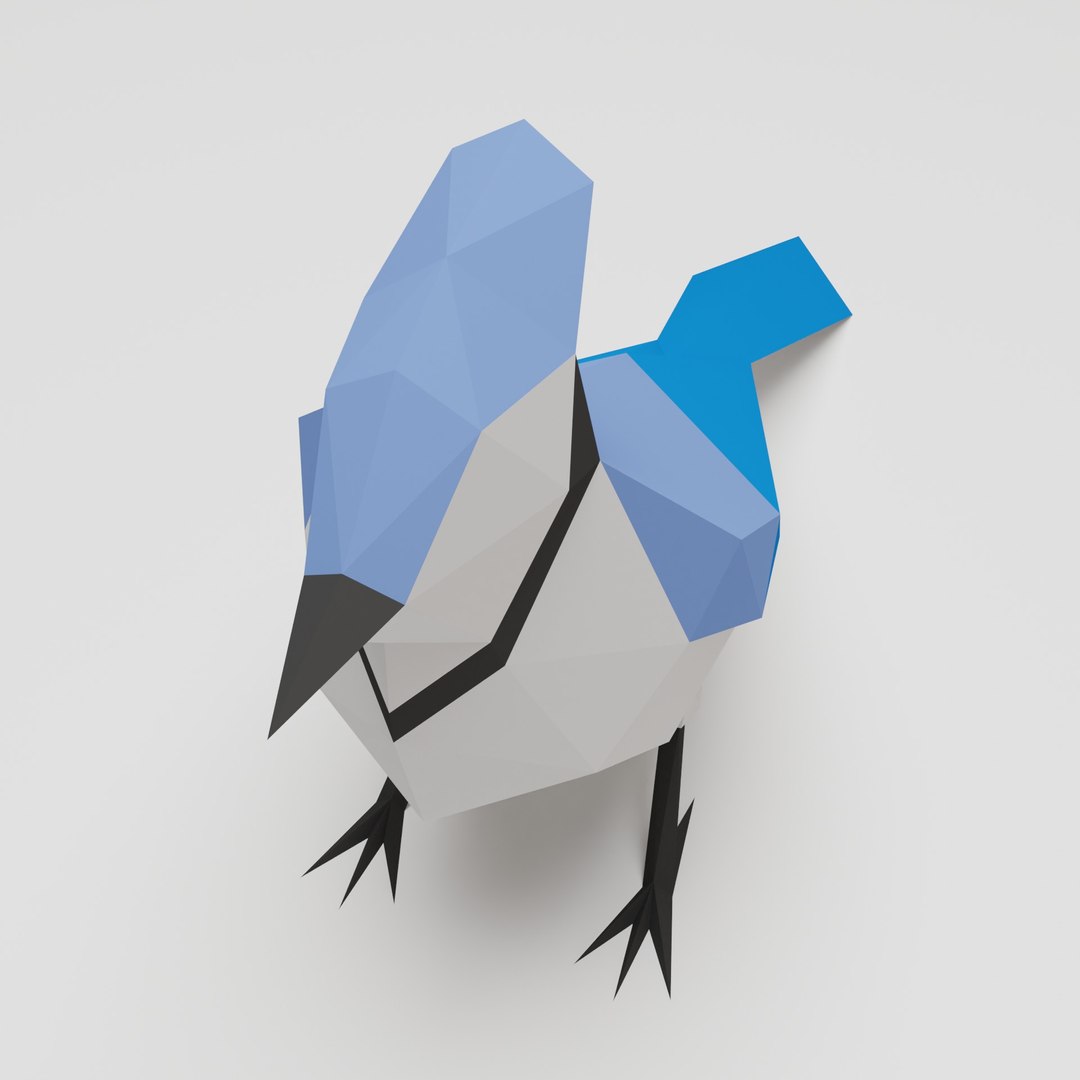 Bird - Blue Jay 3D Model - TurboSquid 2007496