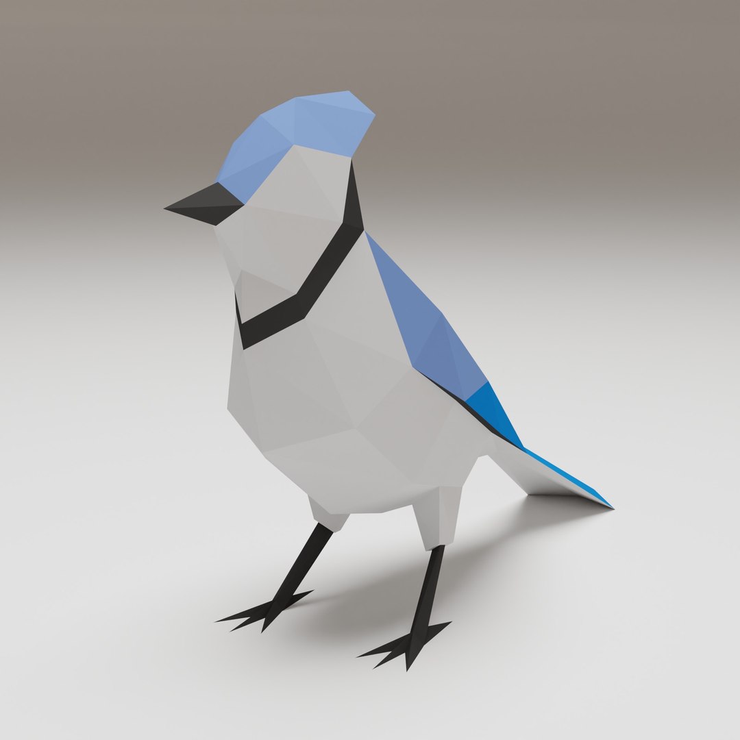 Bird - Blue Jay 3D Model - TurboSquid 2007496