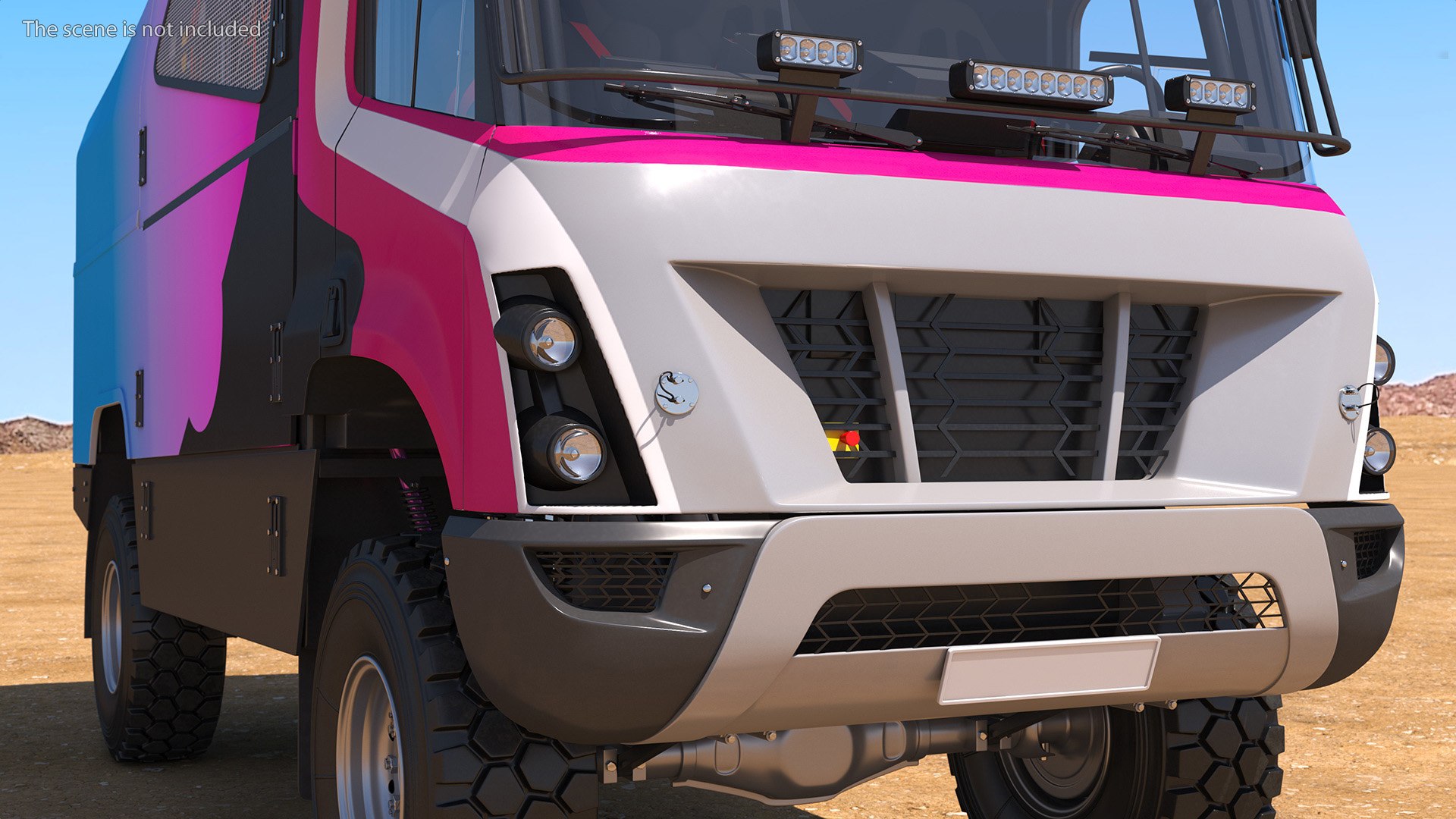 3D Hydrogen Powered Racing Truck - TurboSquid 2062966