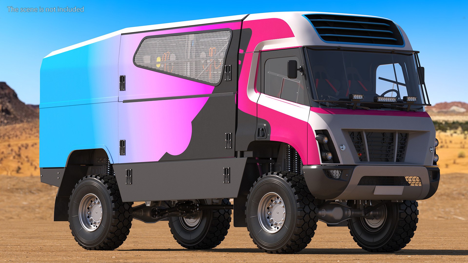 3D Hydrogen Powered Racing Truck - TurboSquid 2062966