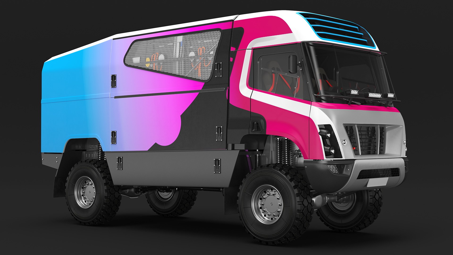 3D Hydrogen Powered Racing Truck - TurboSquid 2062966