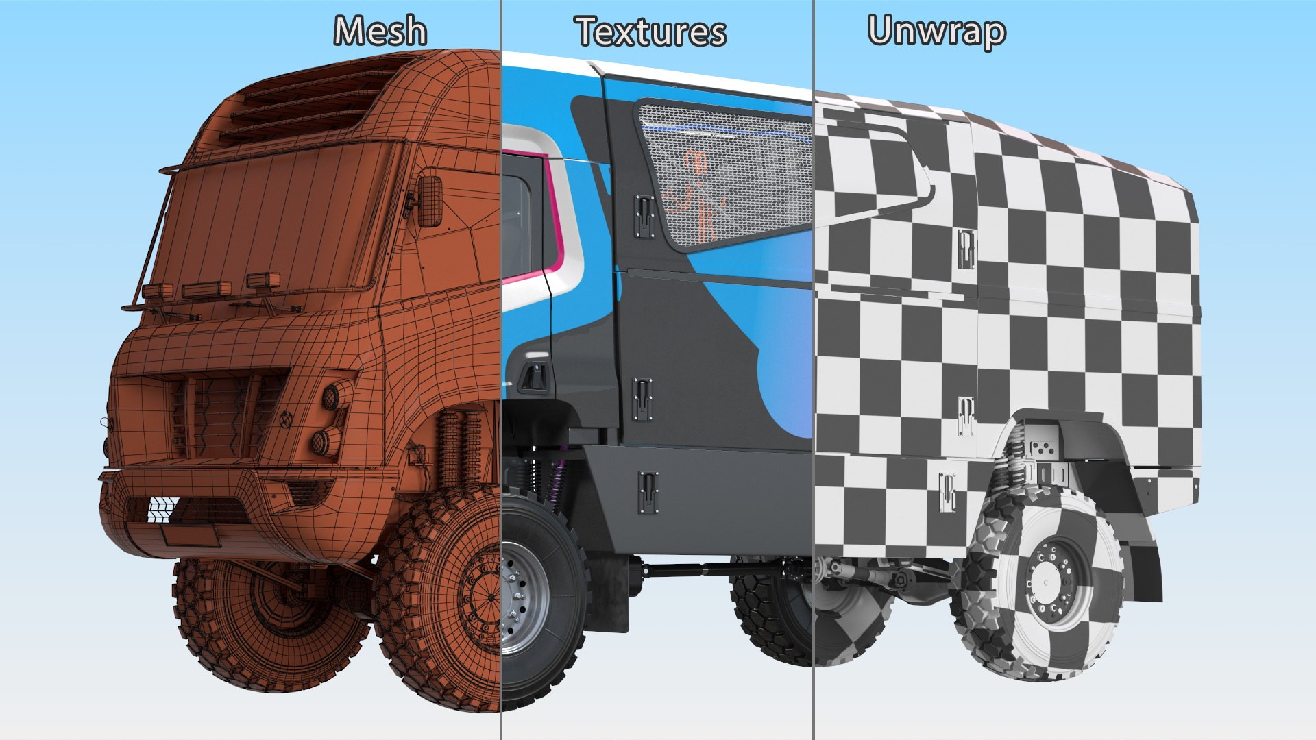 3D Hydrogen Powered Racing Truck - TurboSquid 2062966