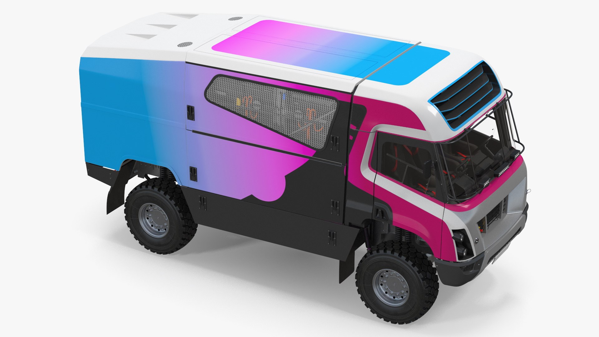 3D Hydrogen Powered Racing Truck - TurboSquid 2062966