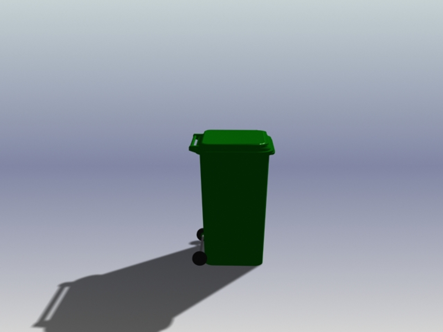 3d model trash bin