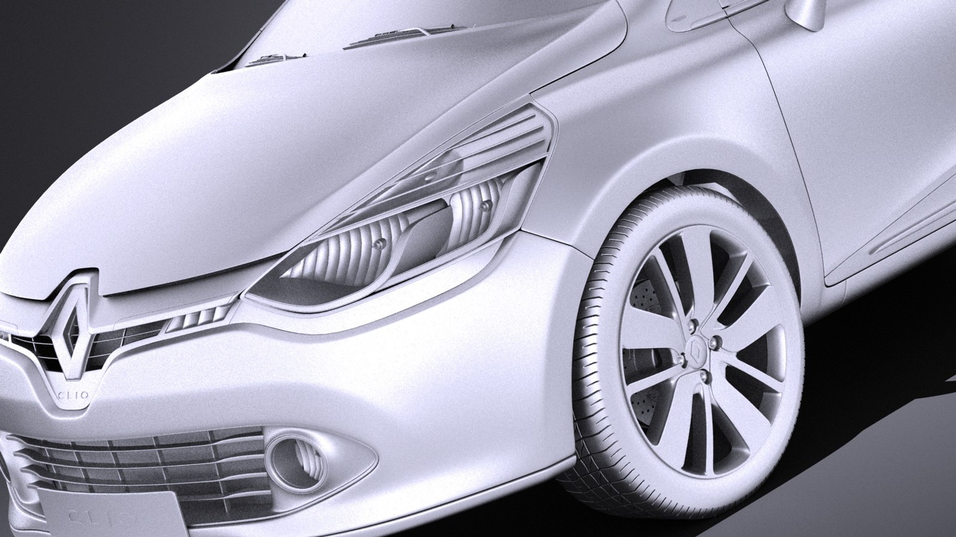 Renault clio 2015 3D model - TurboSquid 1227621