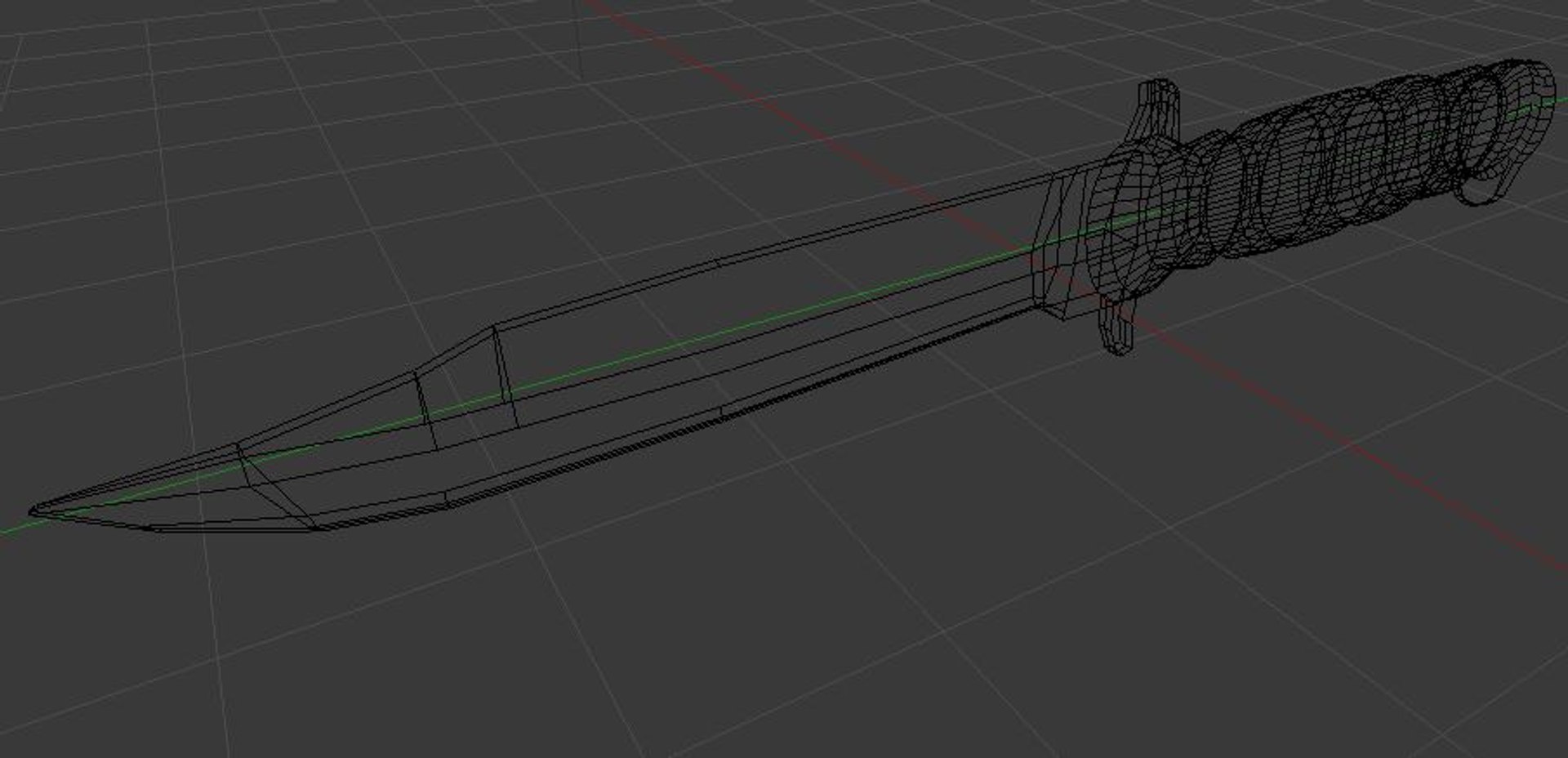 Free Combat Knife 3d Model
