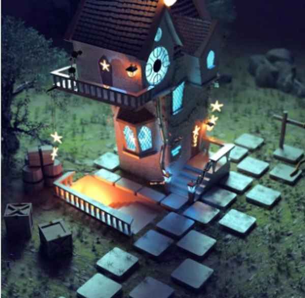 A beautiful Arcane House 3D model - TurboSquid 2007489