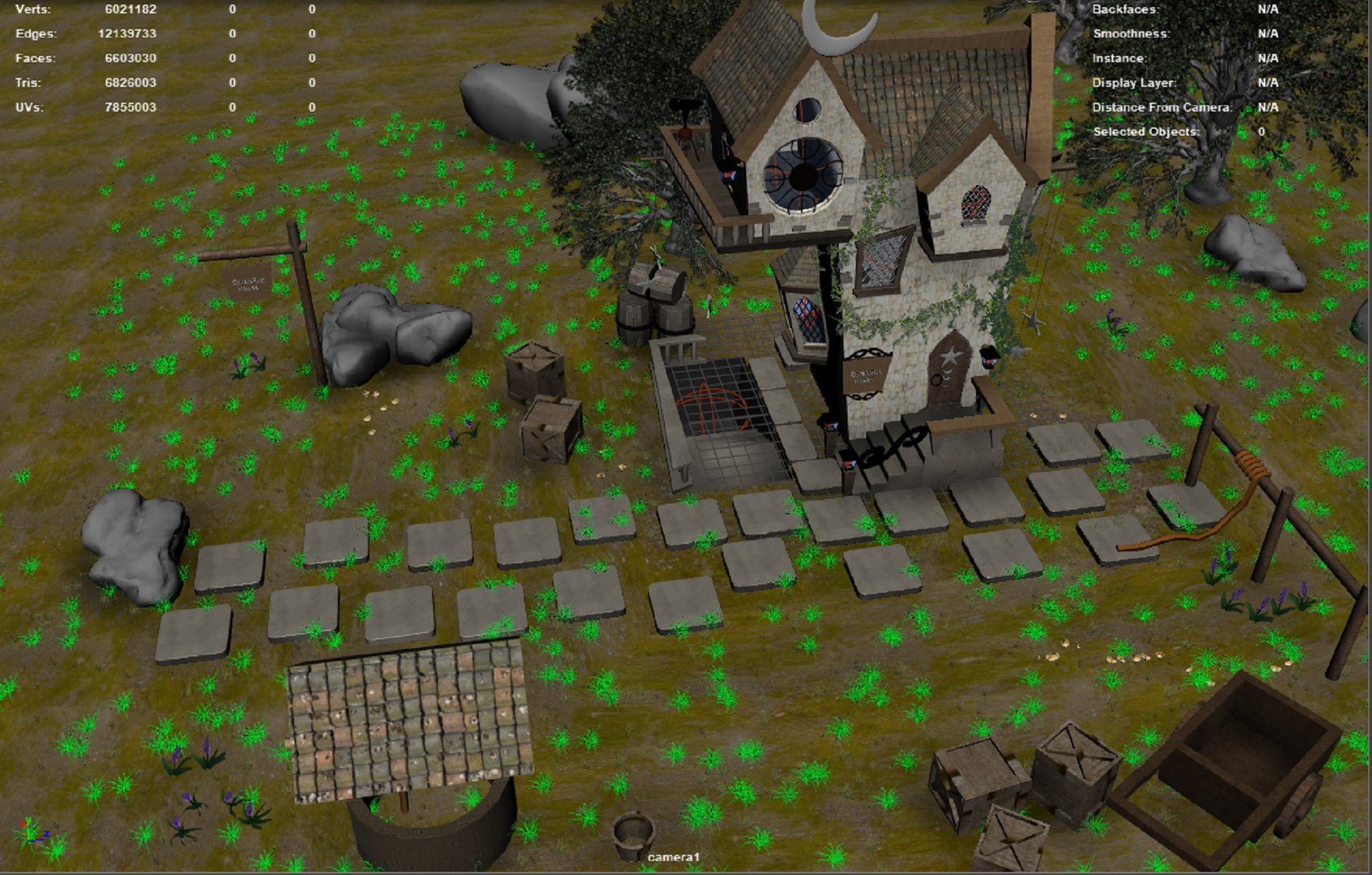 A Beautiful Arcane House 3D Model - TurboSquid 2007489