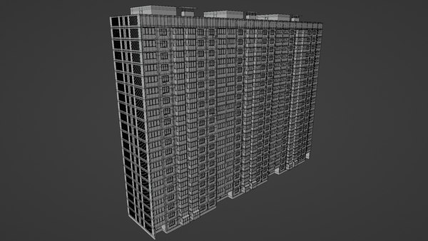 Plattenbau 패널 아파트 건물 3D 모델 - TurboSquid 1947693