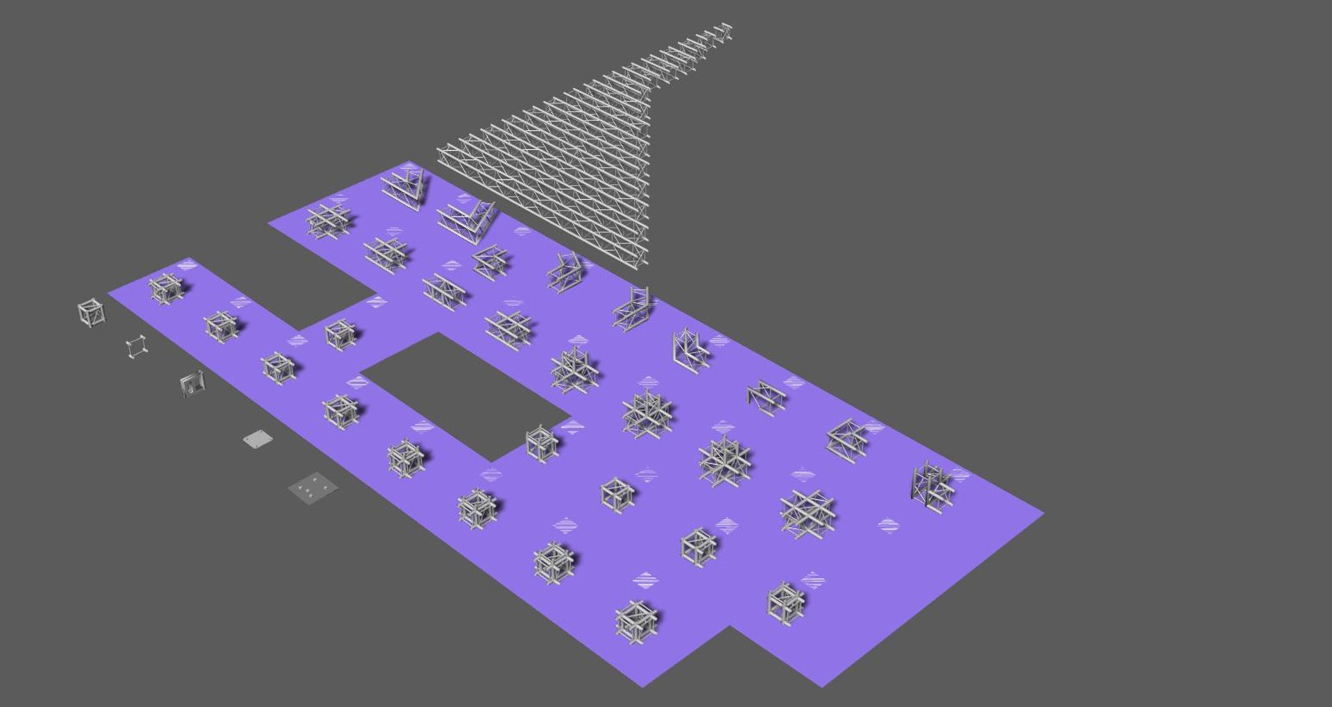 3D Prolyte Square Trusses H30v Model - TurboSquid 1357241