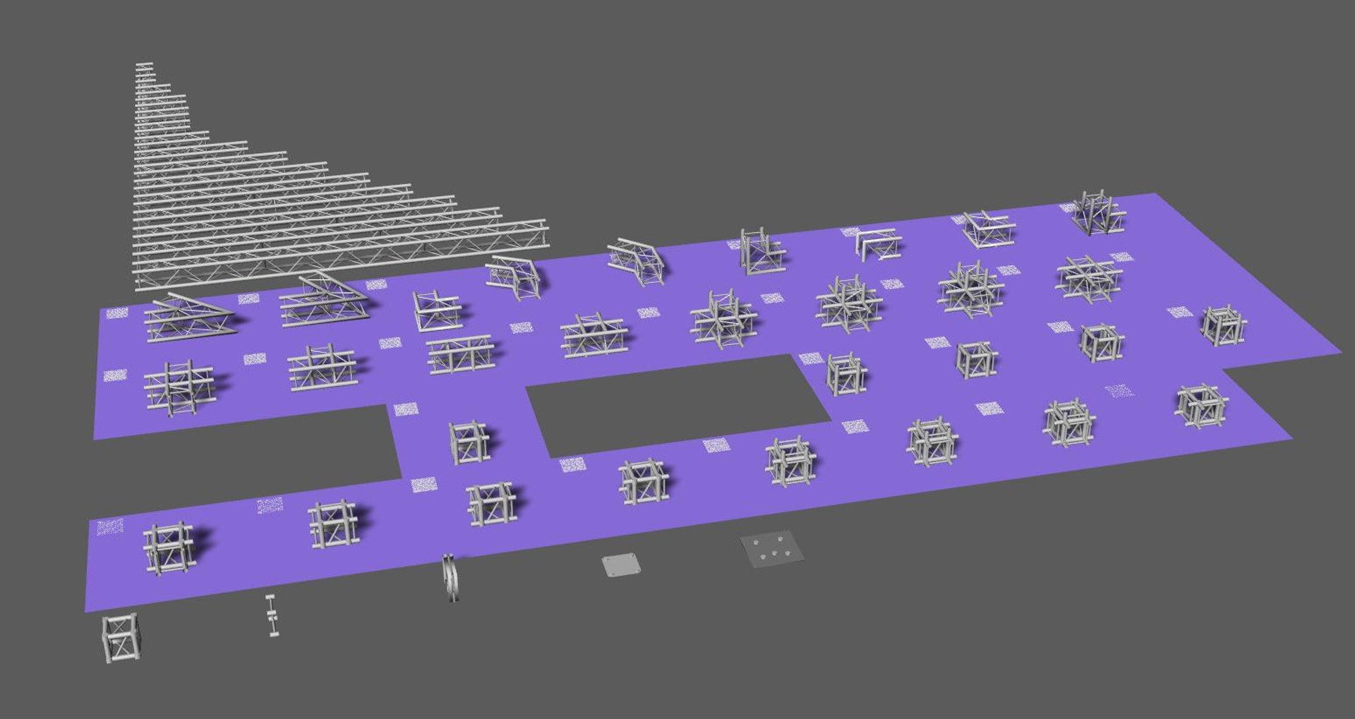 3D Prolyte Square Trusses H30v Model - TurboSquid 1357241