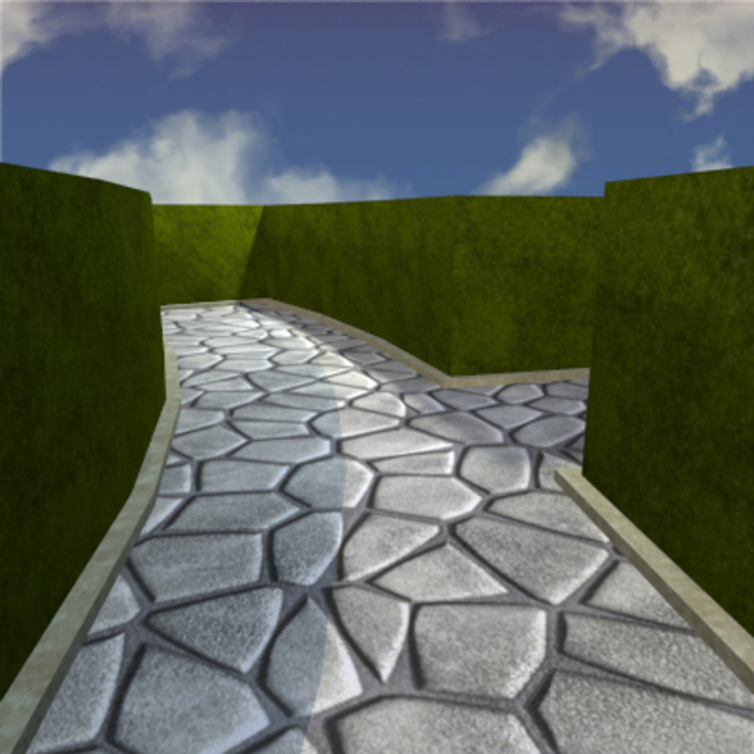 3d circle hedge maze