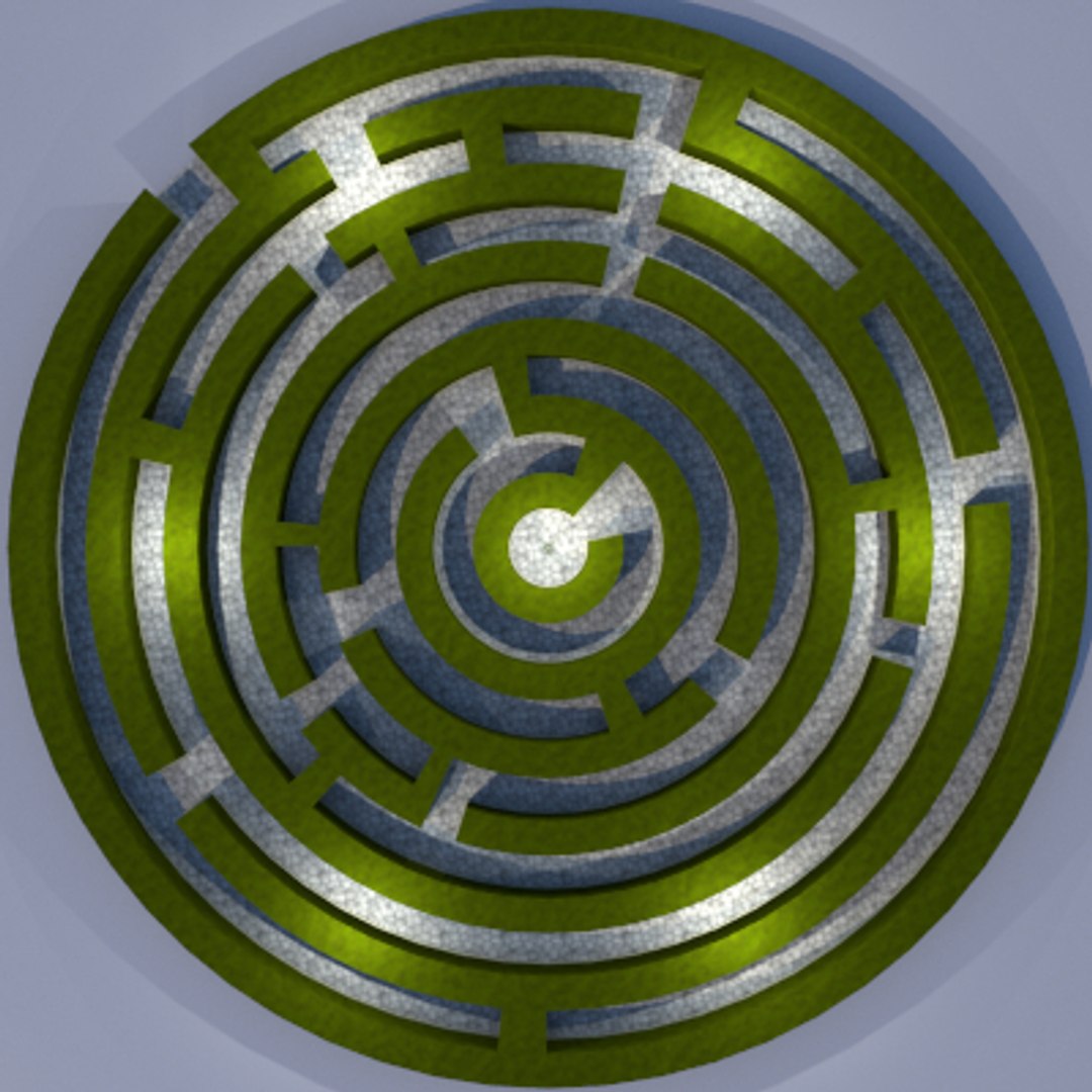 3d Circle Hedge Maze