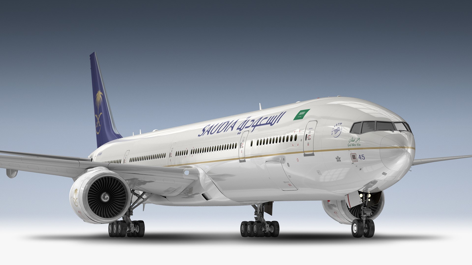 3D Saudi Arabian Airlines Fleet - TurboSquid 2136173
