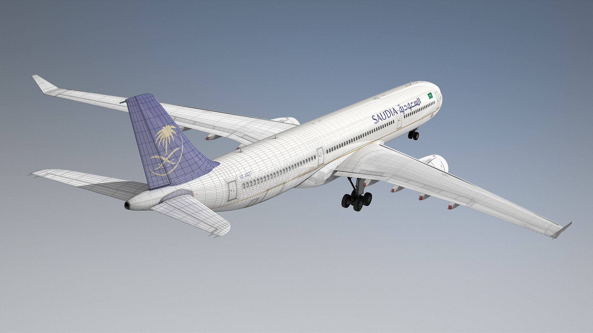 3D Saudi Arabian Airlines Fleet - TurboSquid 2136173