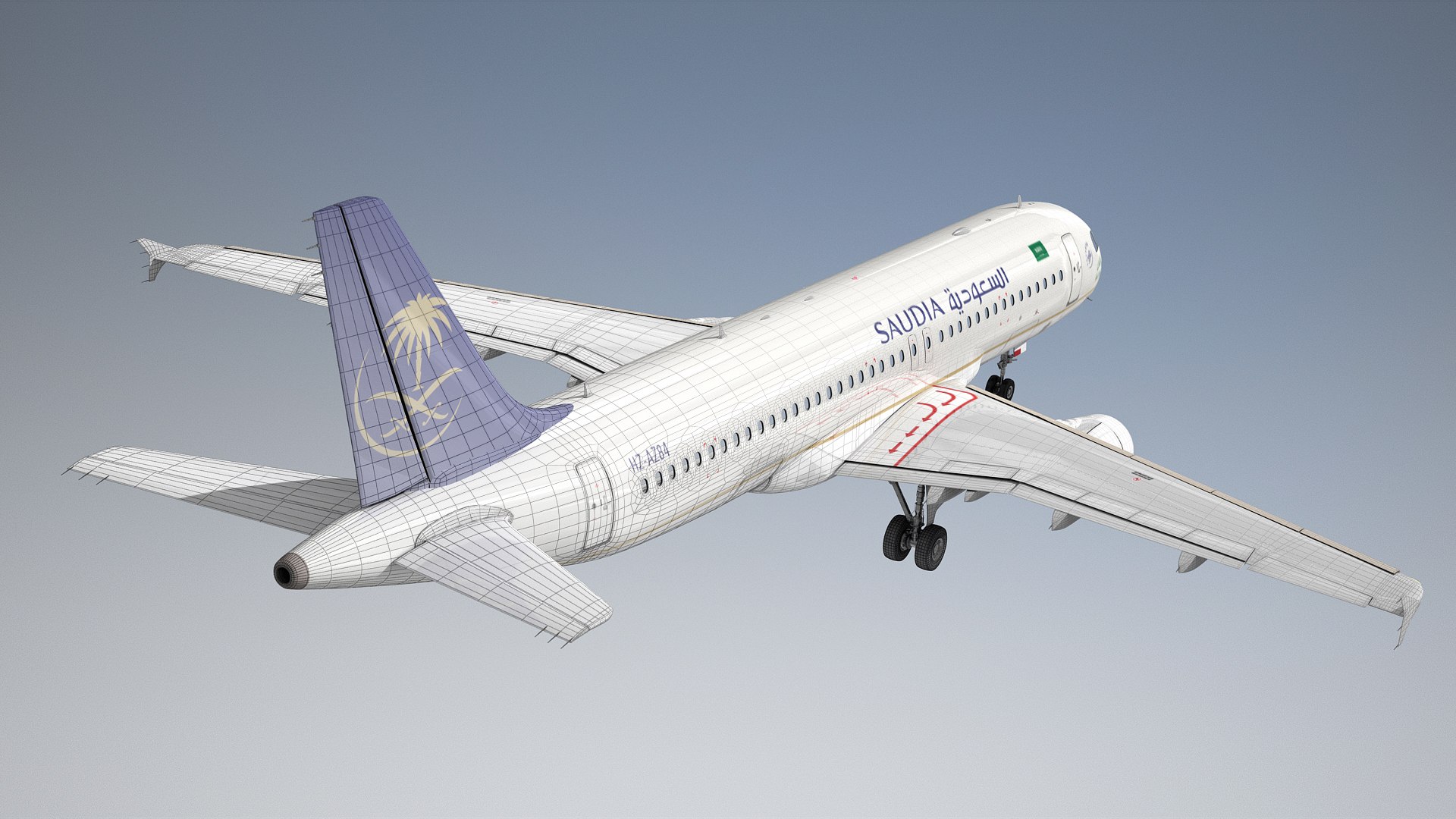 3D Saudi Arabian Airlines Fleet - TurboSquid 2136173