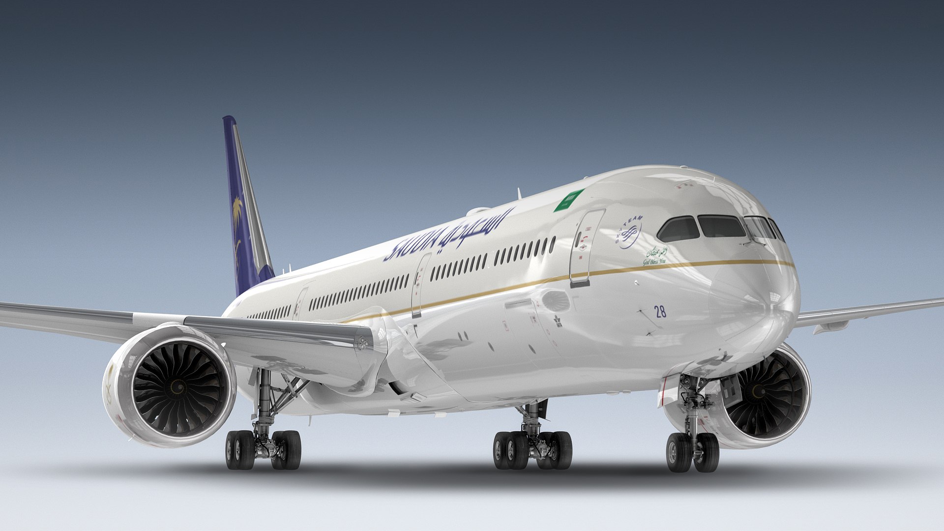3D Saudi Arabian Airlines Fleet - TurboSquid 2136173