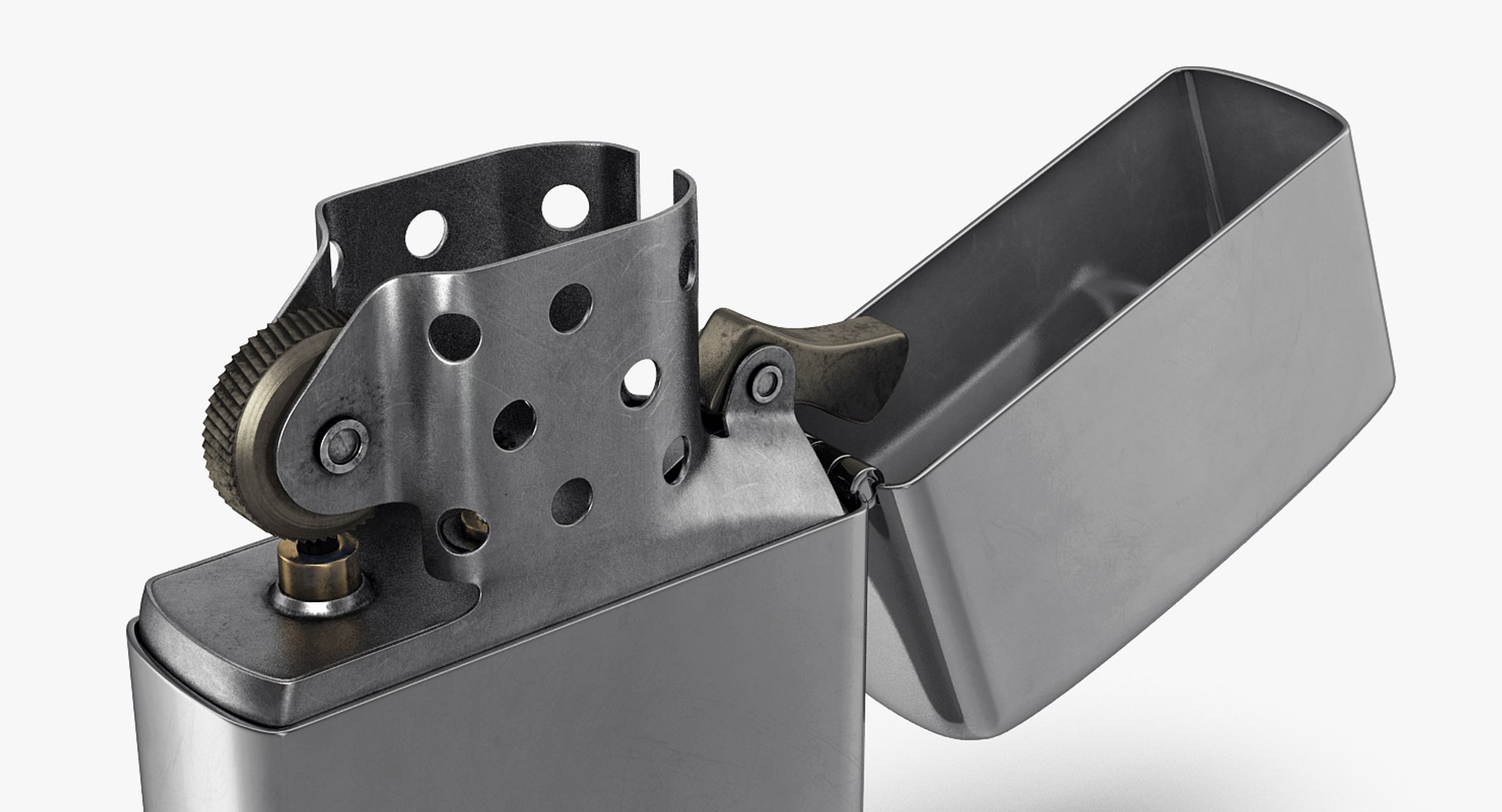 3D metal lighter model - TurboSquid 1187144