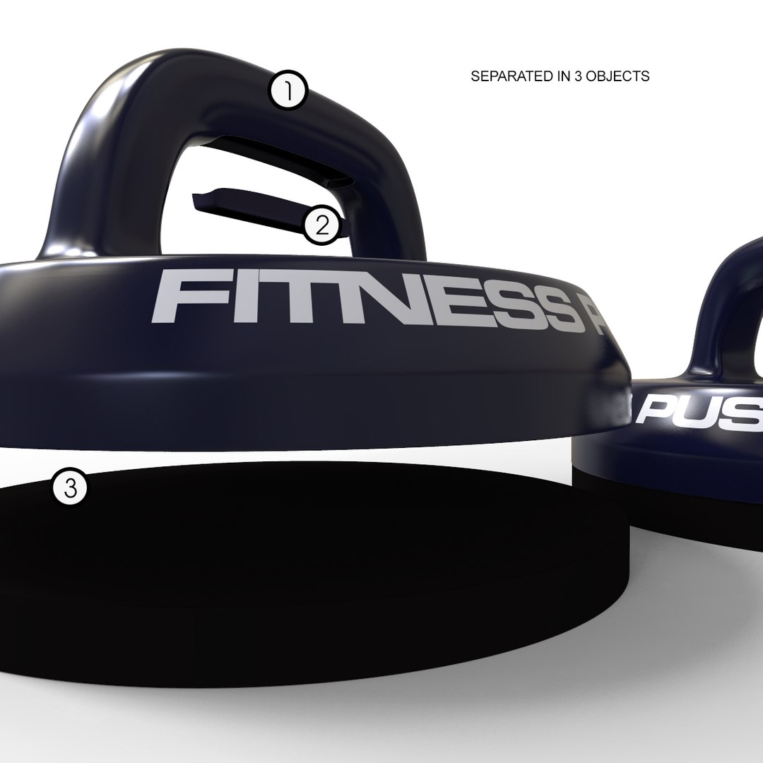 3d Fitness Push Model