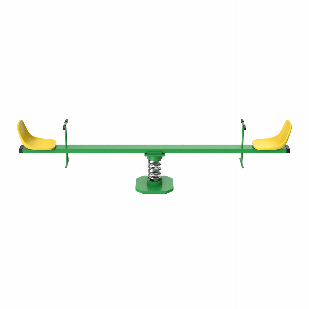 3D Model Green Playground Seesaw - TurboSquid 2182842