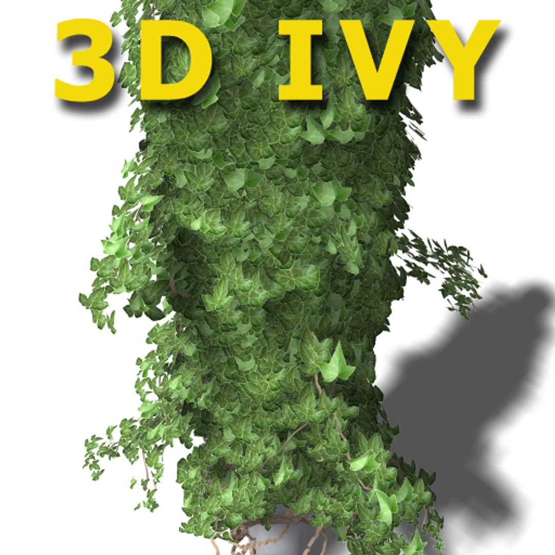 3d Ivy Columns