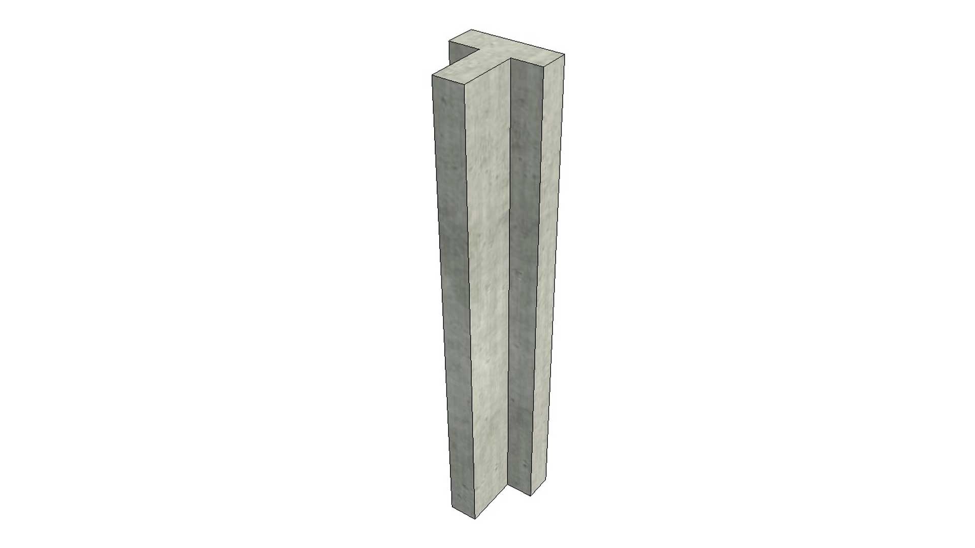 T Shaped Column Model - TurboSquid 2026839