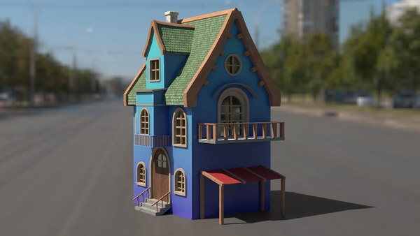 modelo 3d Casa de dibujos animados modelo 3d - TurboSquid 1883026