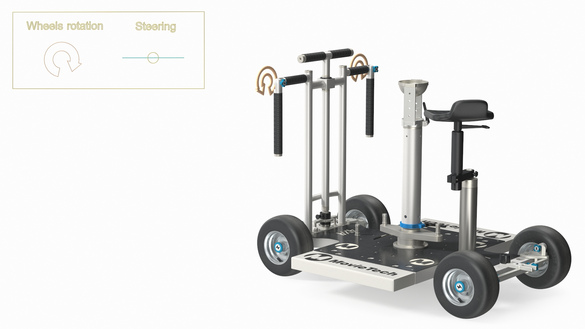 MovieTech 4x4 Dolly with Seat Rigged model - TurboSquid 1916842
