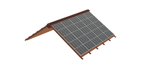 modelo 3d techo con paneles solares - TurboSquid 2023865