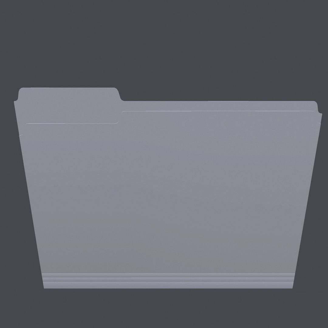 Manila Folder 3D Model - TurboSquid 1315124