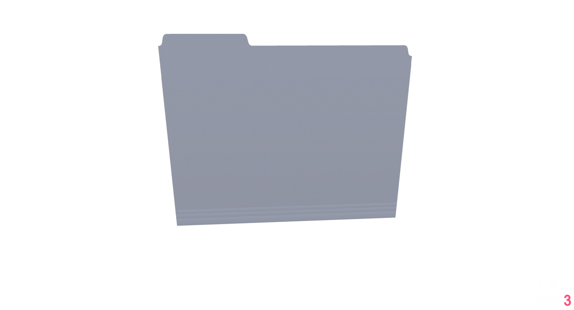 Manila Folder 3D Model - TurboSquid 1315124