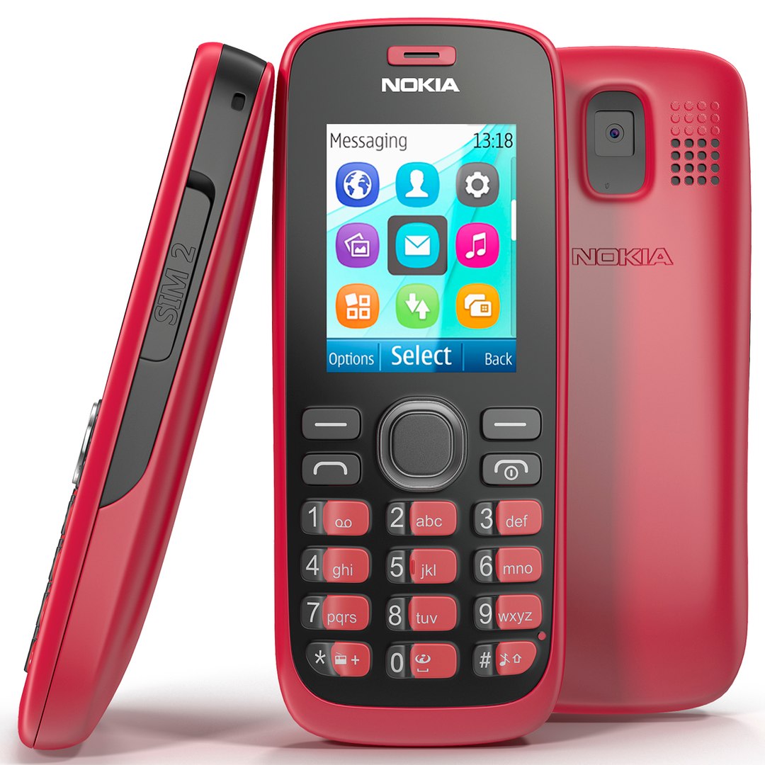 3d nokia 112 red model