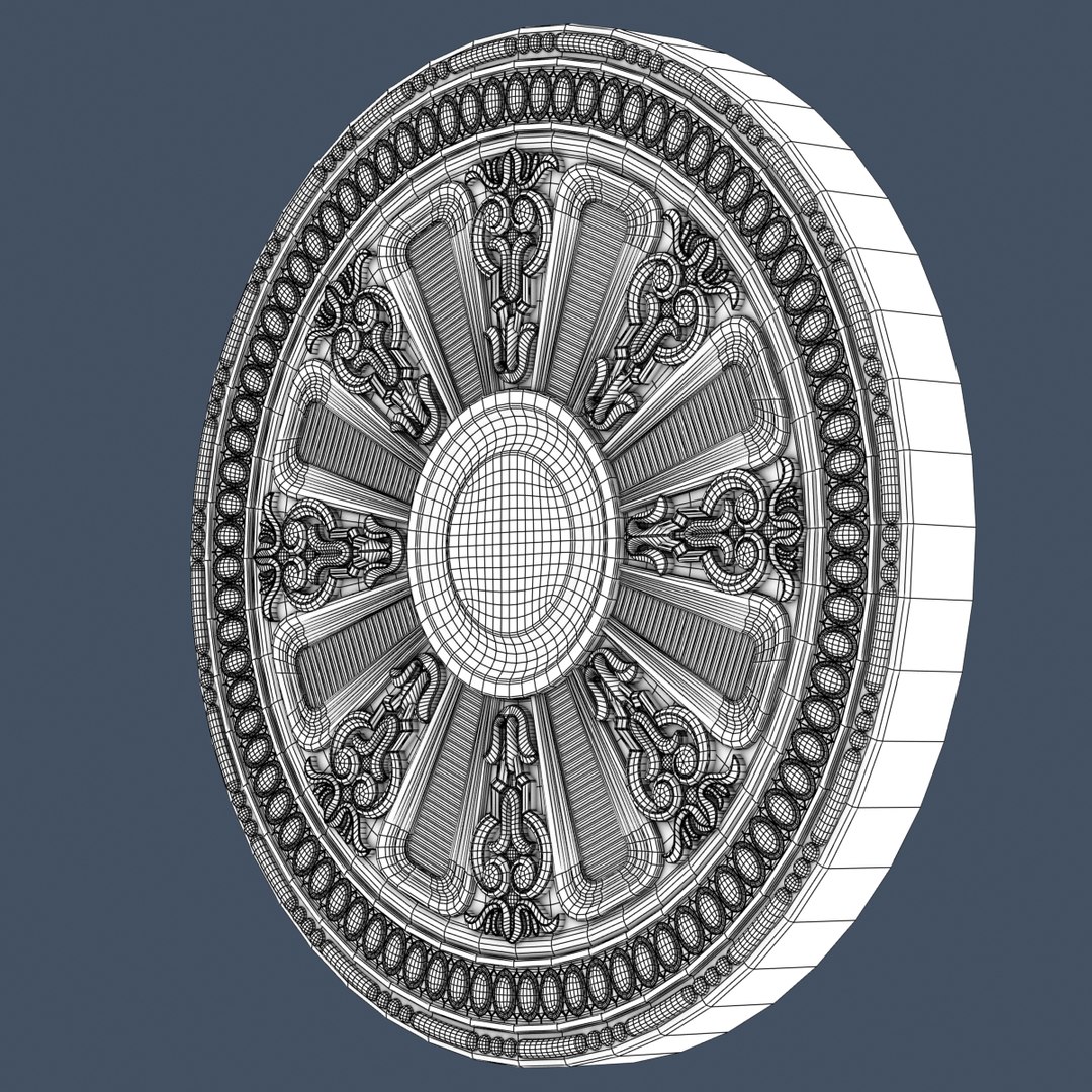 3d Model Ceiling Medallion