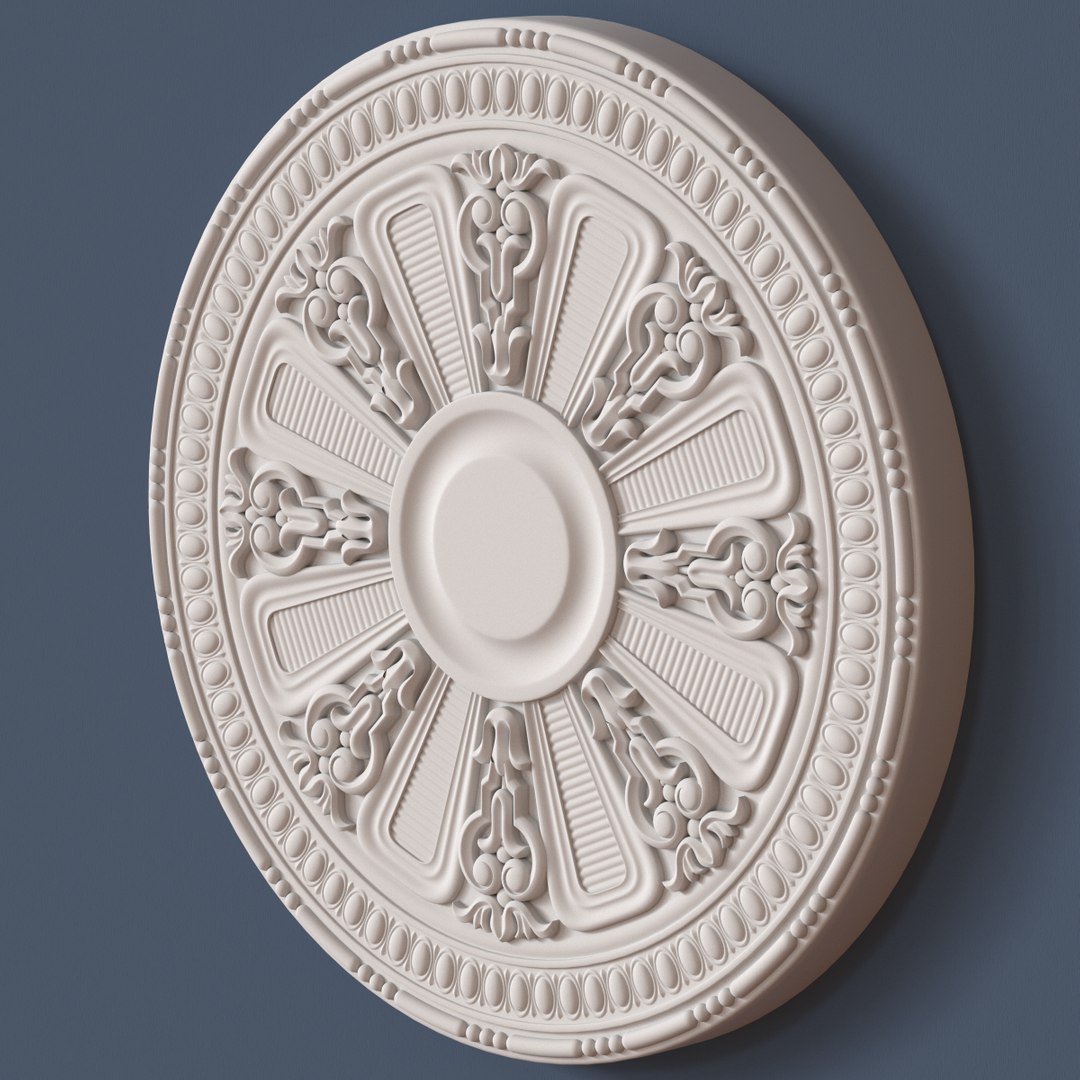 3d Model Ceiling Medallion