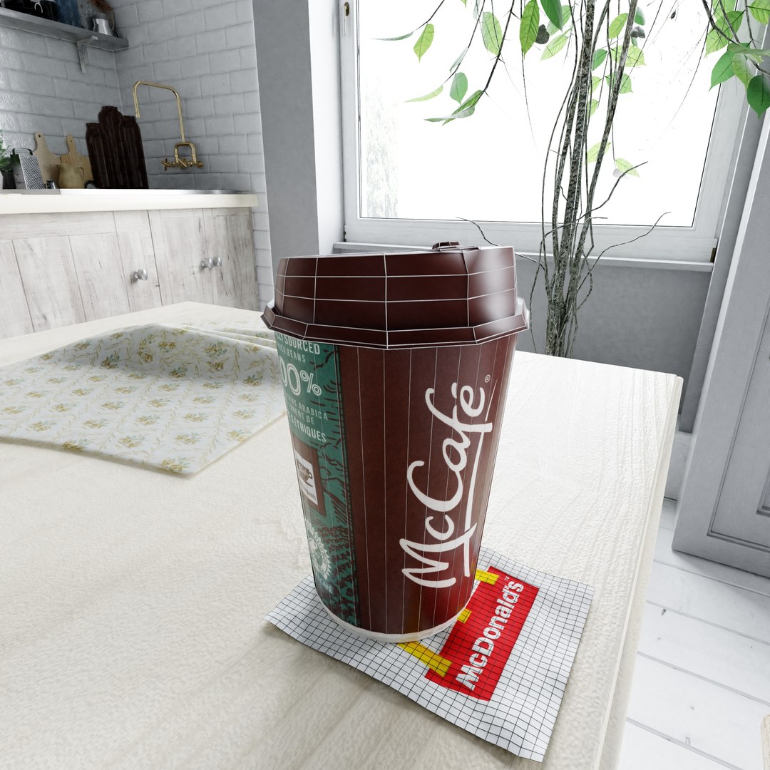 3D model mccafe cup - TurboSquid 1519083